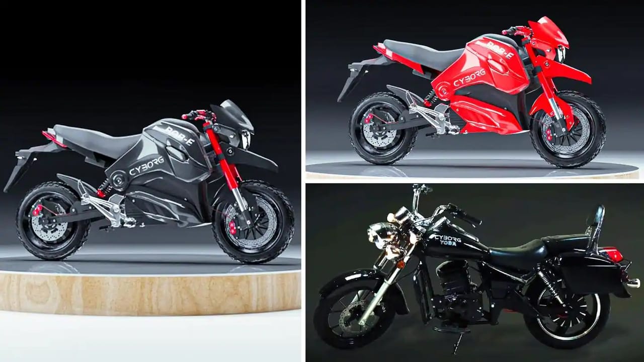 CYBORG Electric Motorcycle Bob-e Debuts 110 Kms Range, Swappable ...