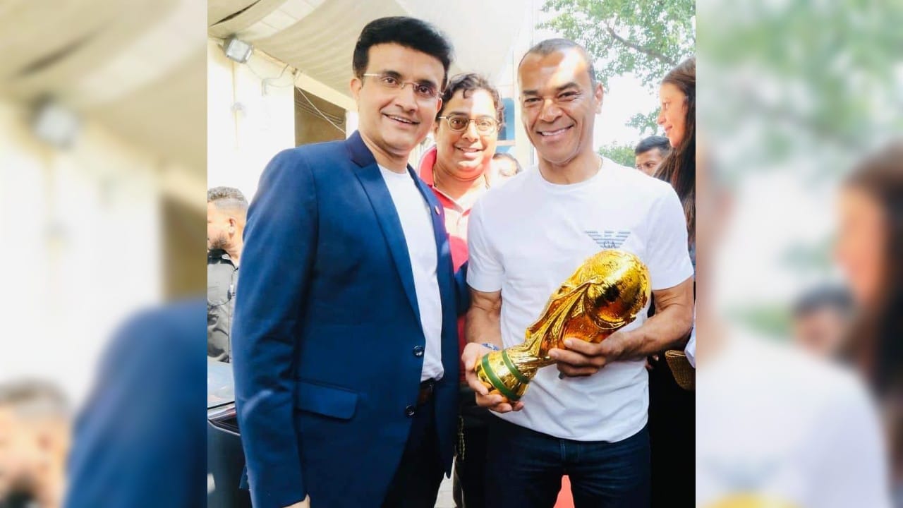 Sourav Ganguly-Cafu: মহারাজের সঙ্গে সাক্ষাৎ ব্রাজিলের জোড়া ...
