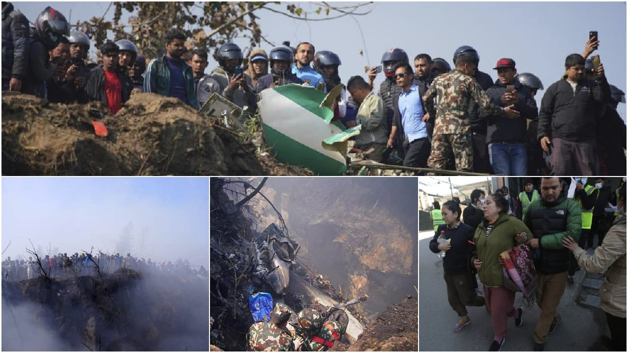 Nepal Plane Crash: ধোঁয়ায় মিশে মাংস পোড়া গন্ধ, ছড়িয়ে ছিটিয়ে ভাঙা ...