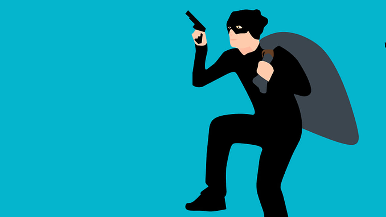 Bank Robbery: হাত ফস্কে পড়ে যায় পিস্তল, পিঠে লাফিয়ে পড়েন গ্রাহক ...