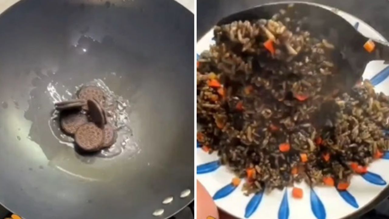 Viral Video: গরম তেলে ওরিও বিস্কুট ভেজে তৈরি হল ফ্রায়েড রাইস, চেখে ...