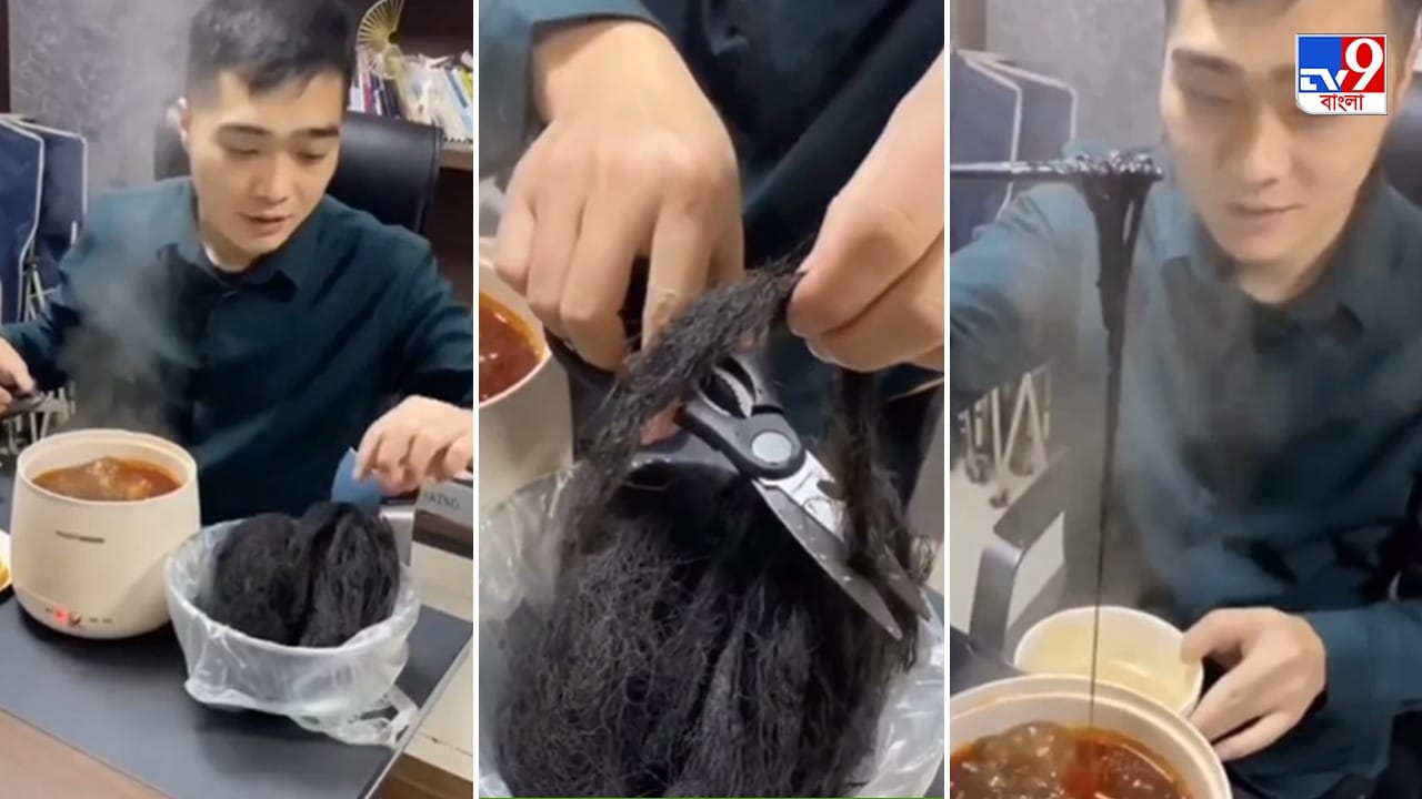 Viral Video: চুল ডুবিয়ে খেতে হয় এই স্যুপ! চুপচাপ সাবাড় করছেন এই ...