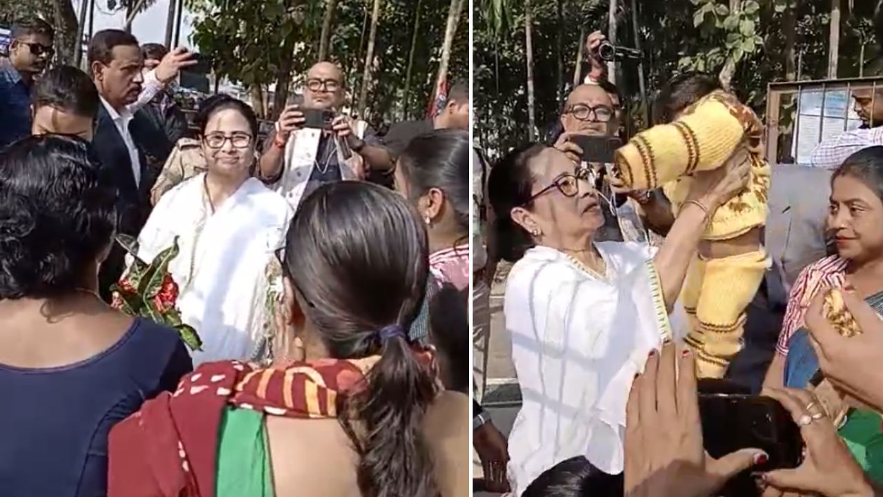 CM Mamata Banerjee: রাস্তার ধারে কচিকাঁচাদের দেখেই কনভয় থামালেন মমতা ...