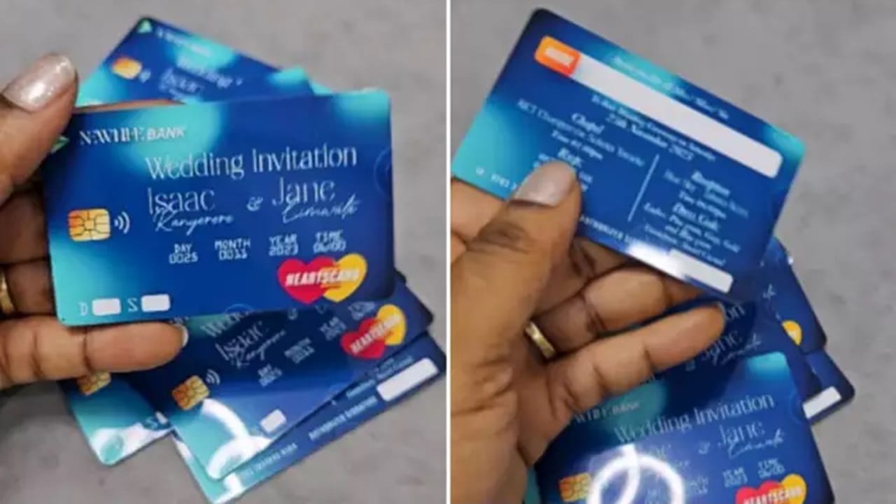 Viral Video: হুবহু ATM কার্ড দিয়ে বিয়ের নিমন্ত্রণ! কার্ড দেখে আর পড়ে ...