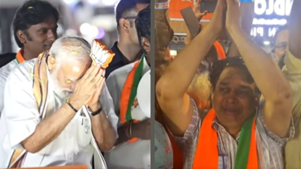 PM Narendra Modi: মোদীর প্রচারে পুষ্পবৃষ্টি, চোখে জল এল সমর্থকের ...