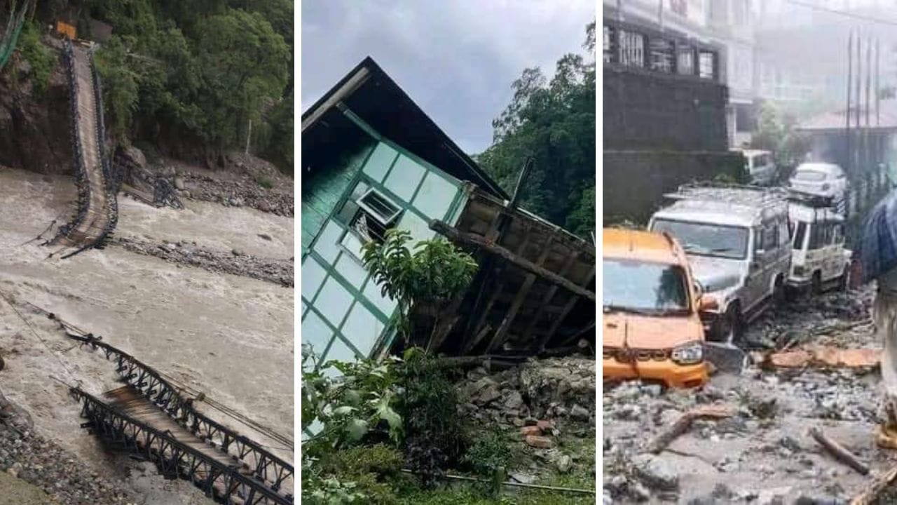 Sikkim Flash Flood, UPDATES: চেনাই যাচ্ছে না সিকিম-দার্জিলিং, ভাসছে ...
