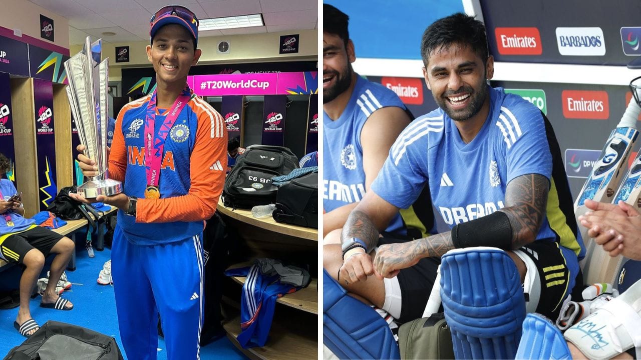 T20 World Cup 2024: বিশ্বকাপ ট্রফি হাতে 'ভাষা' হারালেন যশস্বী ...