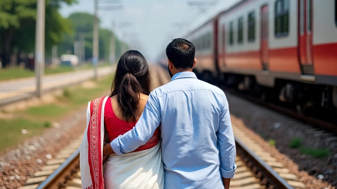 Sealdah Section: হাত ধরে দাঁড়িয়েছিল! ডাউন লোকালটা আসতেই ধীর পায়ে ...