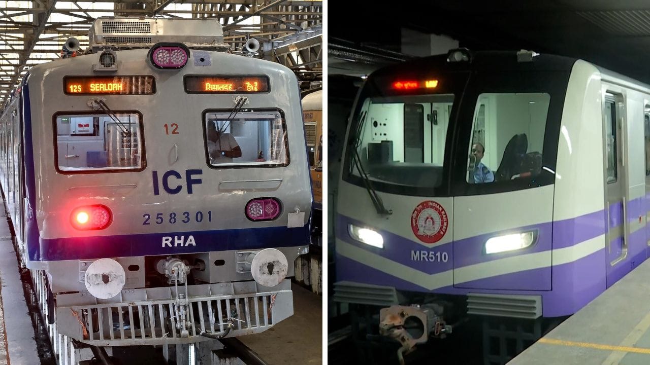 Kolkata-র AC Local Train আর Kolkata Metro-র এসি রেক, ঠিক কতটা আলাদা ...