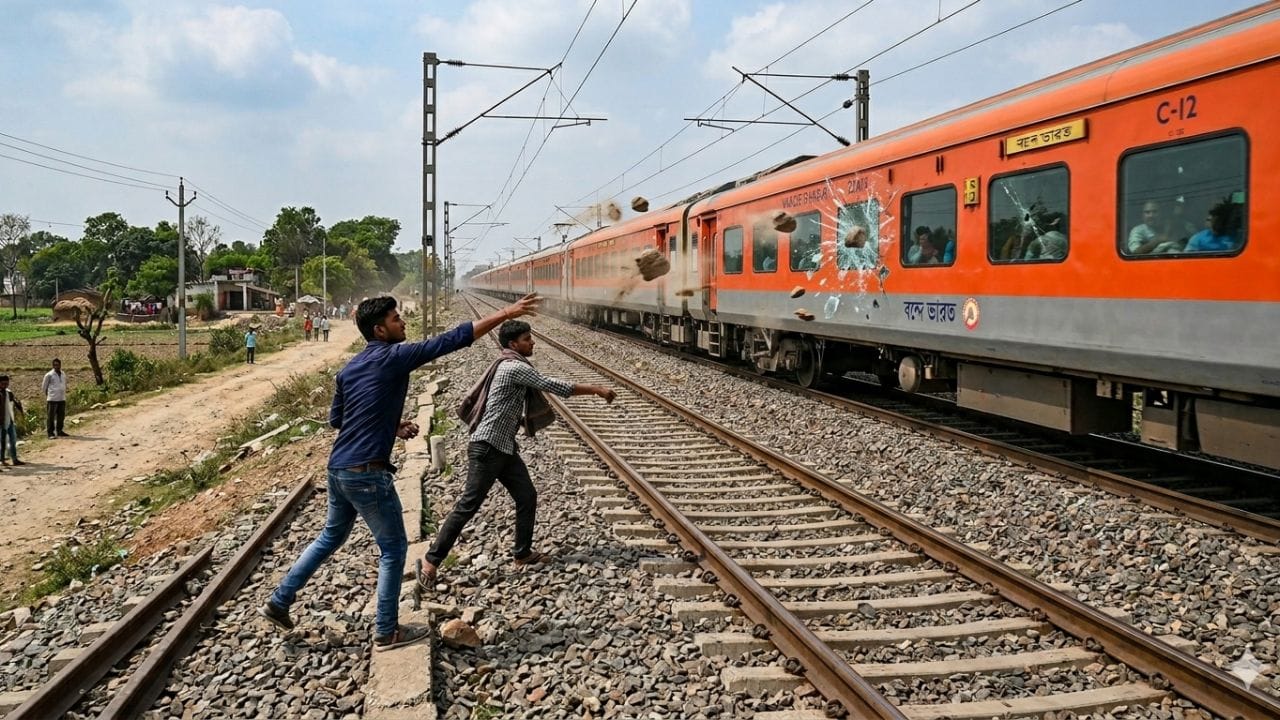 Indian Rail ways: ট্রেন দেখলেই পাথর ছোড়ার অভ্যাস? এবার পড়তে হবে কড়া ...