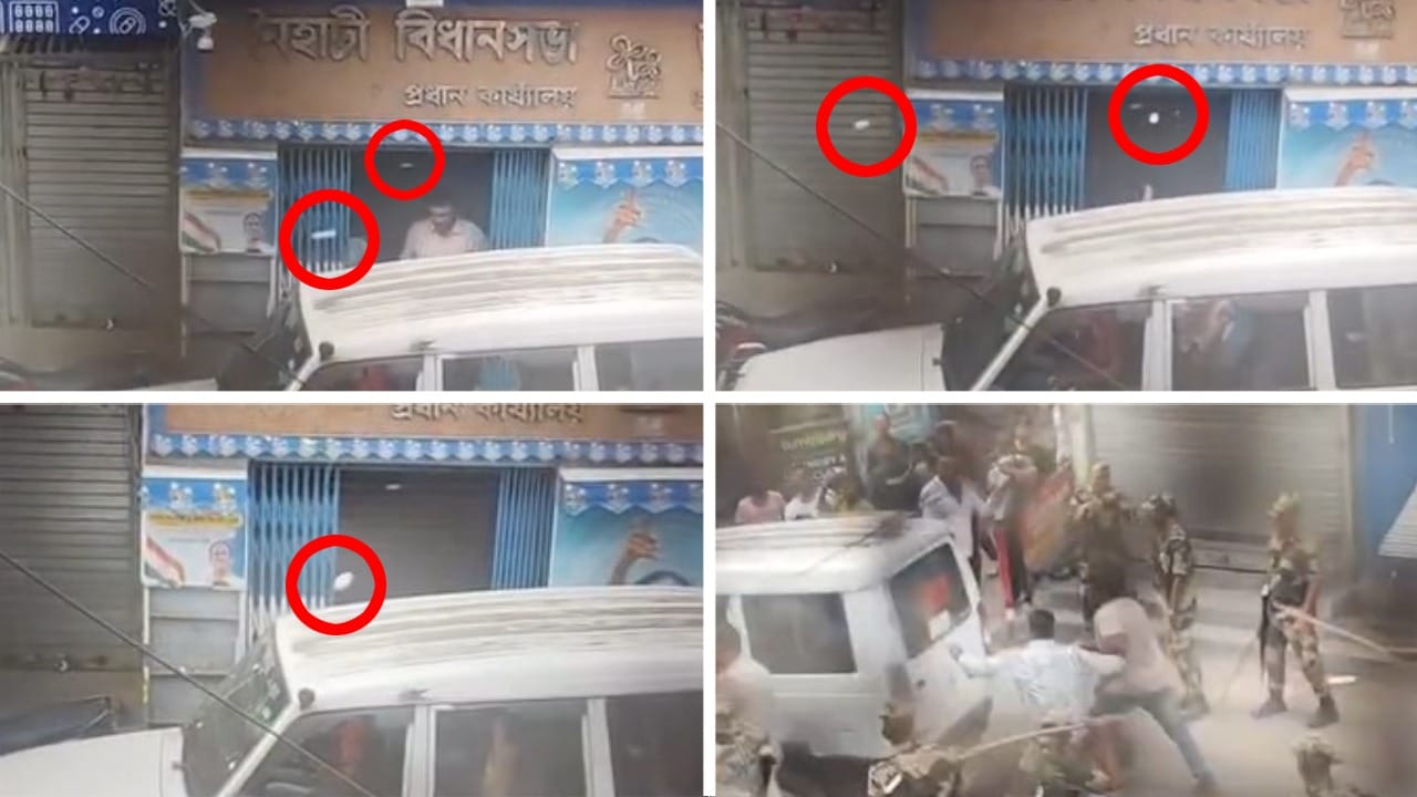 Former TMC MLA Sanat Dey: এসেছিলেন হেলমেট পরে, আবারও ডিম বৃষ্টির মুখে ...